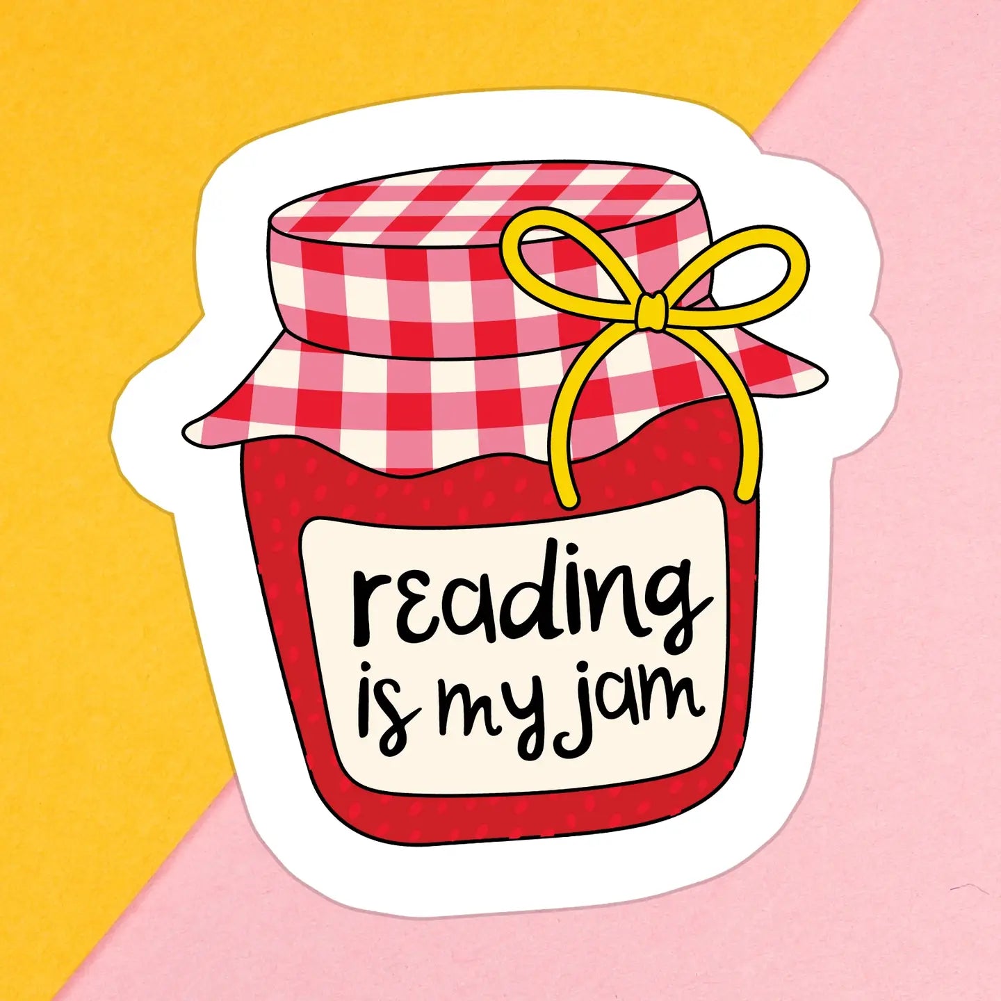 Reading is My Jam / sticker – Wildflower Fiction