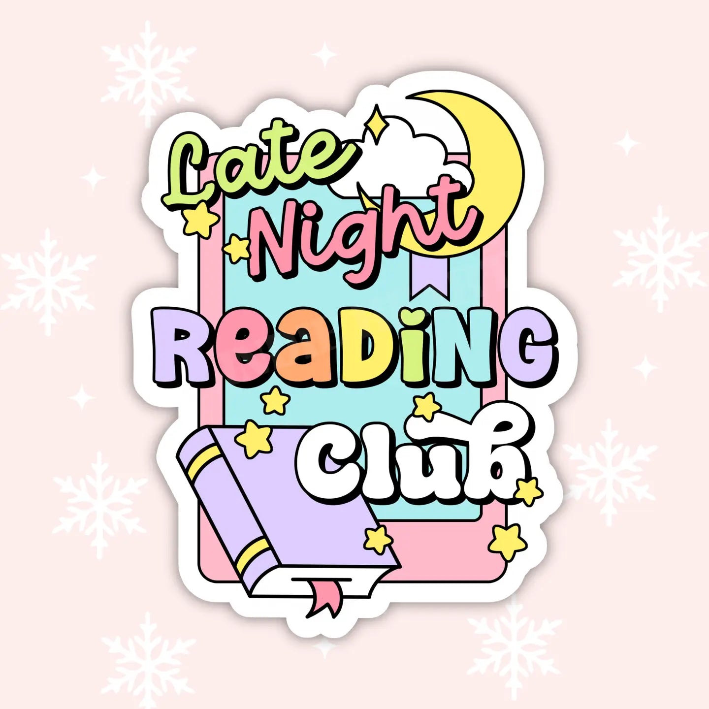 Late Night Reading Club / sticker – Wildflower Fiction