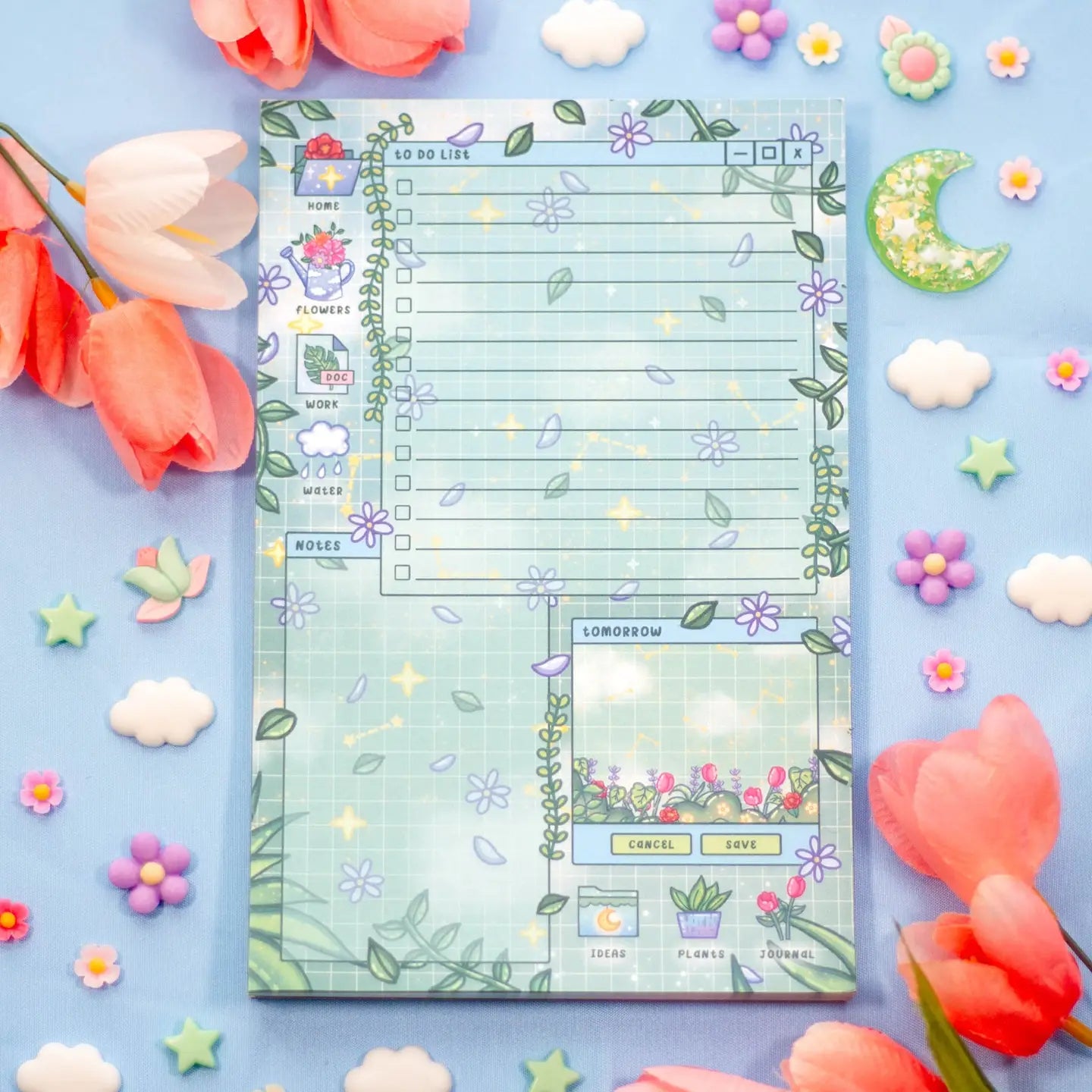Botanical Bliss Planner Pad – Wildflower Fiction